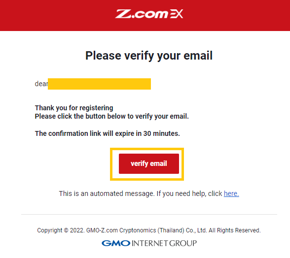 Personal account registration – Support Center | Z.com EX
