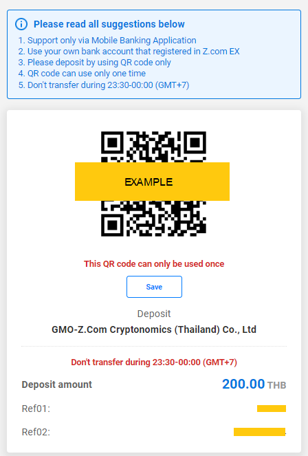 Thai baht (THB) deposit by QR Payment on website – Support Center | Z ...