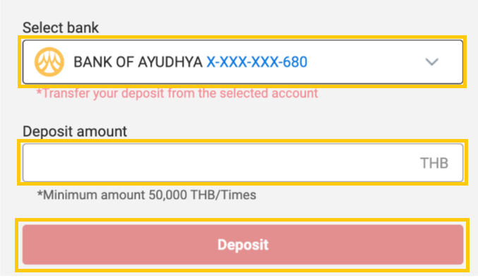 Thai baht (THB) deposit by Wire Transfer – Support Center | Z.com EX