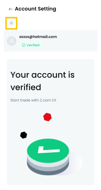 Adding bank account via application – Support Center | Z.com EX