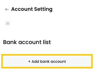 Adding bank account via application – Support Center | Z.com EX