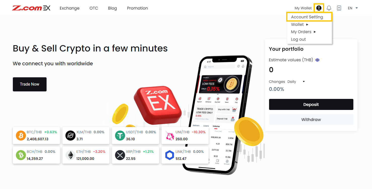 Changing phone number on website – Support Center | Z.com EX
